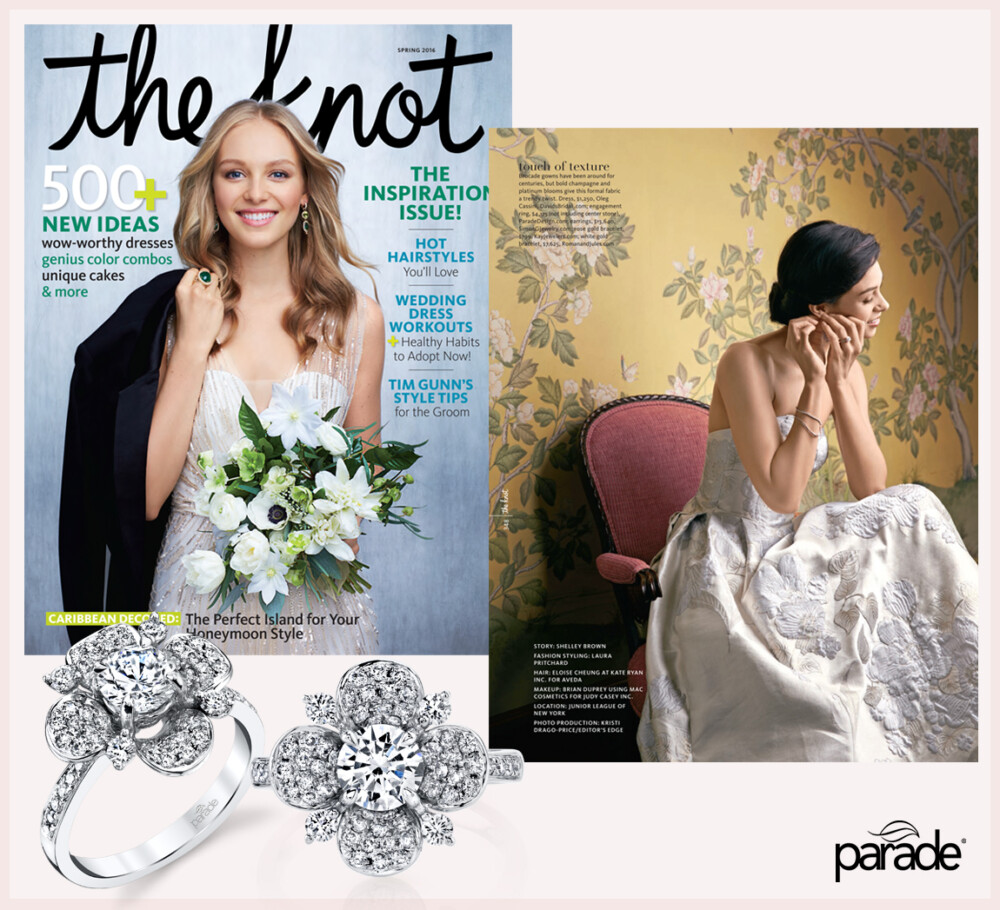 Parade Design’s Diamond Blossom Engagement Ring Glows in The Knot ...